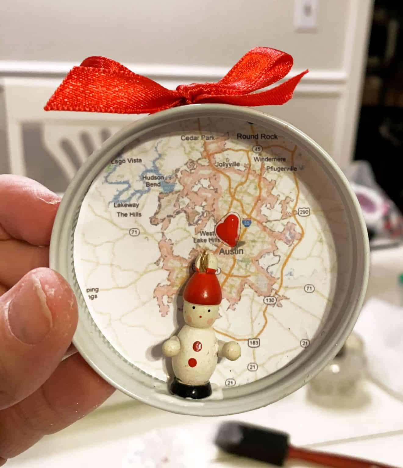 DIY Holiday Map Ornaments | Craft Room Time