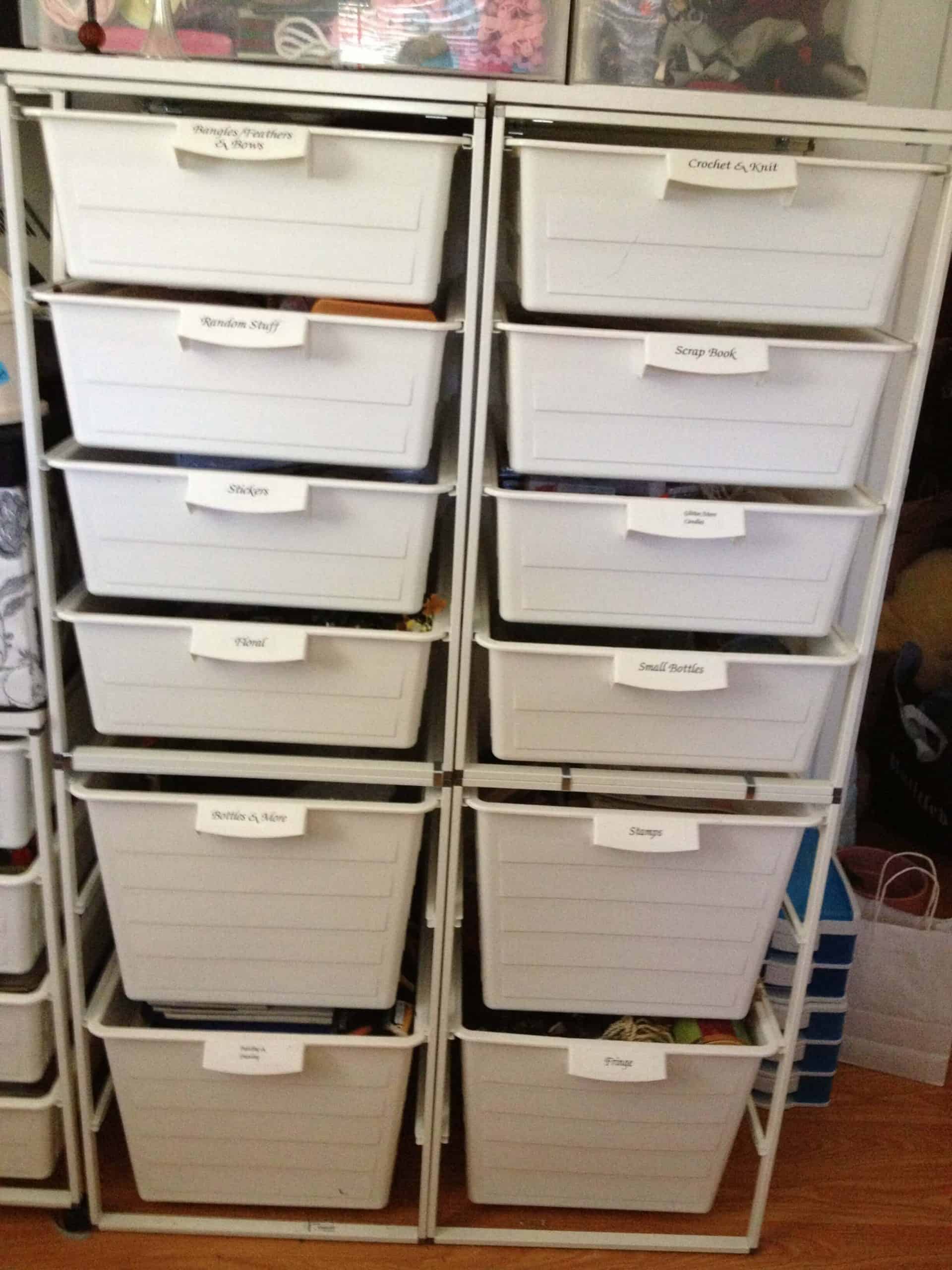 Wardrobe Makeover for Small Craft Room