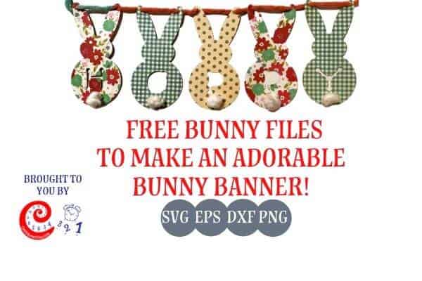 Adorable Bunny Banner Design for Cricut | Craft Room Time