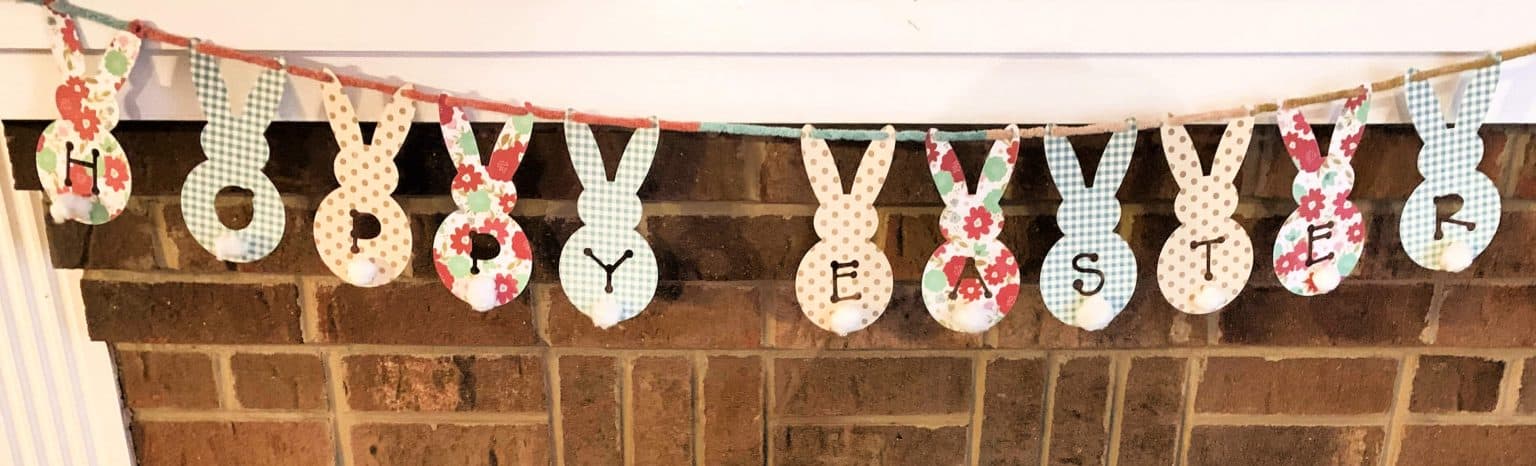 Adorable Bunny Banner Design for Cricut | Craft Room Time
