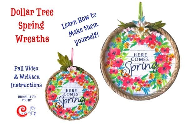 Dollar Tree Spring Wreaths