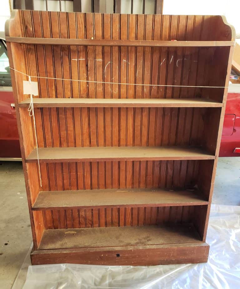 DIY Antique Shelf Makeover