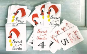 Print and Cut Secret Santa Cards | Craft Room Time