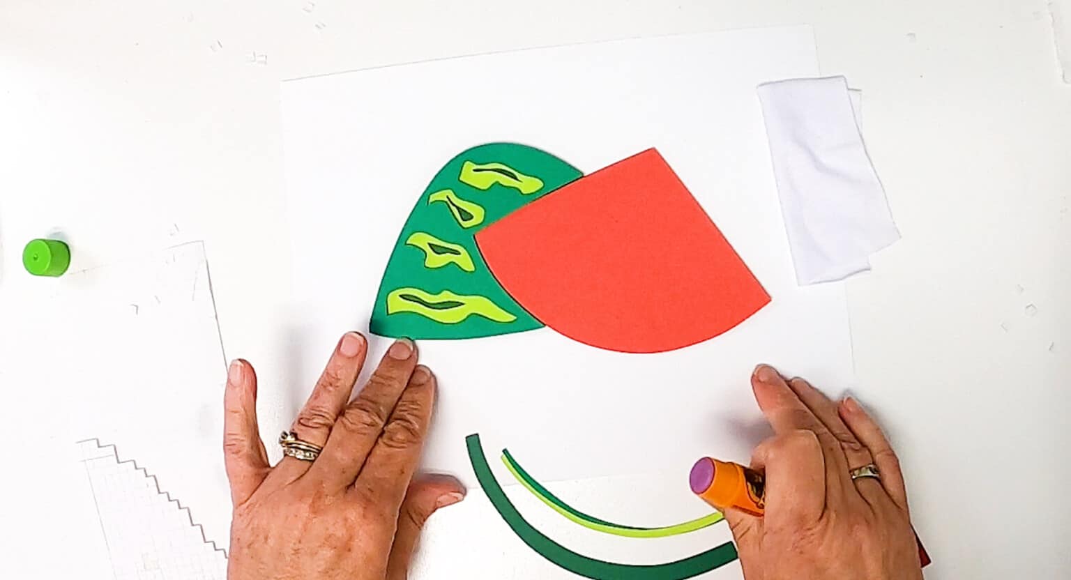 3D Watermelon Free SVG | Craft Room Time