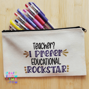 Easy Iron On Back to School Pencil Case | Craft Room Time